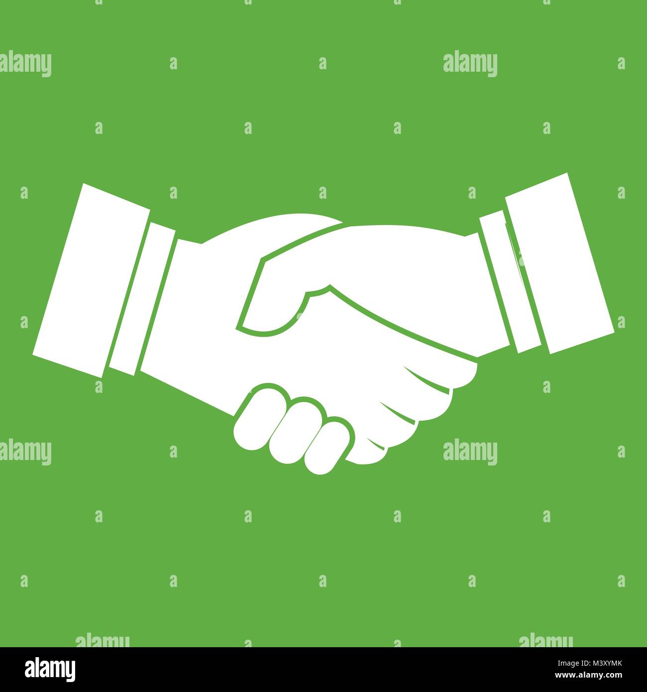 Handshake icon green Stock Vector Image & Art - Alamy