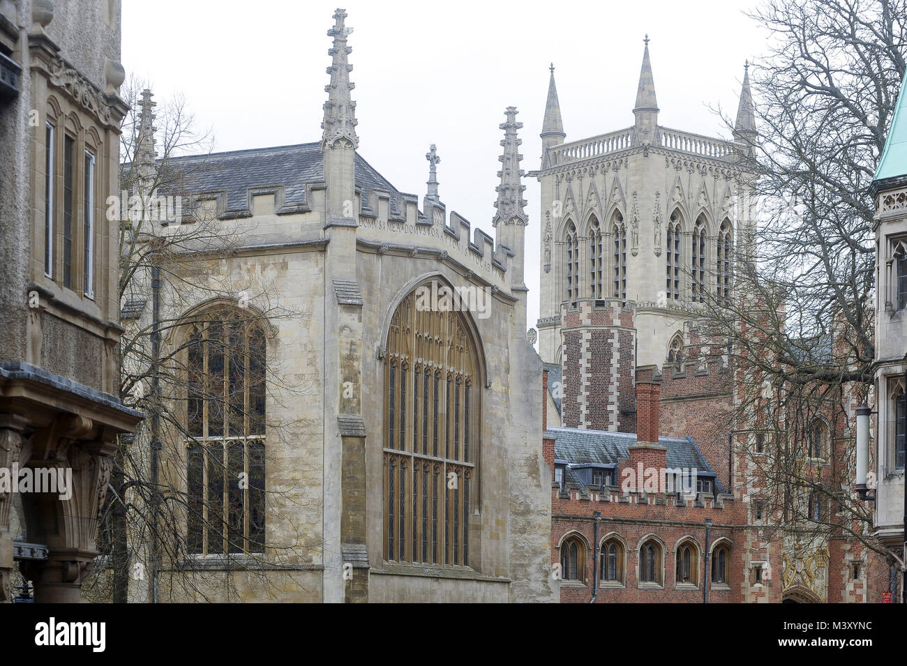 Gothic Chapel Trinity College, Main Gate and St John's College Chapel ...