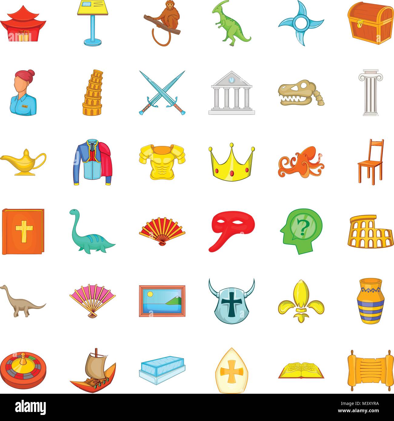 Curator icons set, cartoon style Stock Vector Image & Art - Alamy