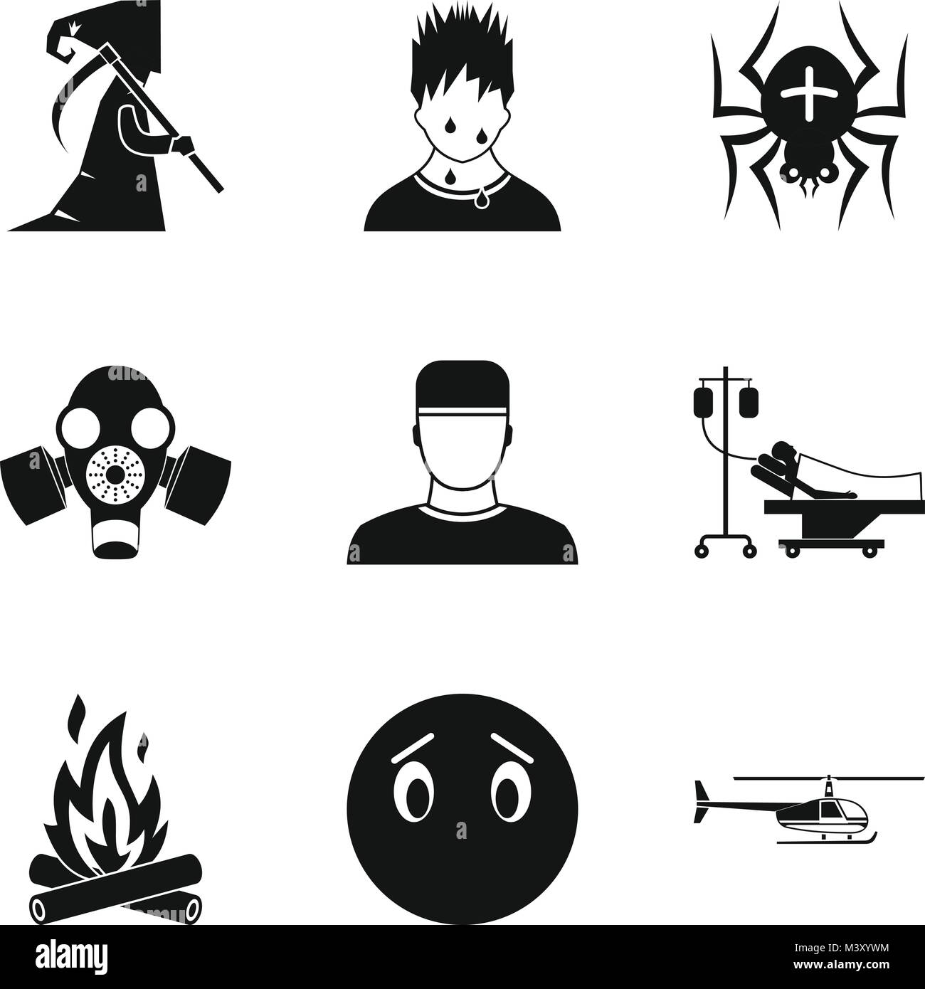 Vintage style insane man hi-res stock photography and images - Alamy