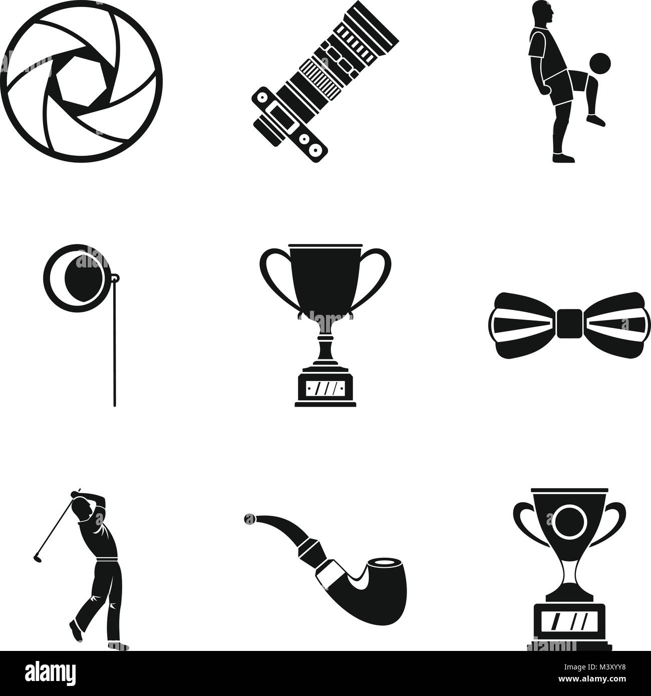 Snapshot icons set, simple style Stock Vector Image & Art - Alamy