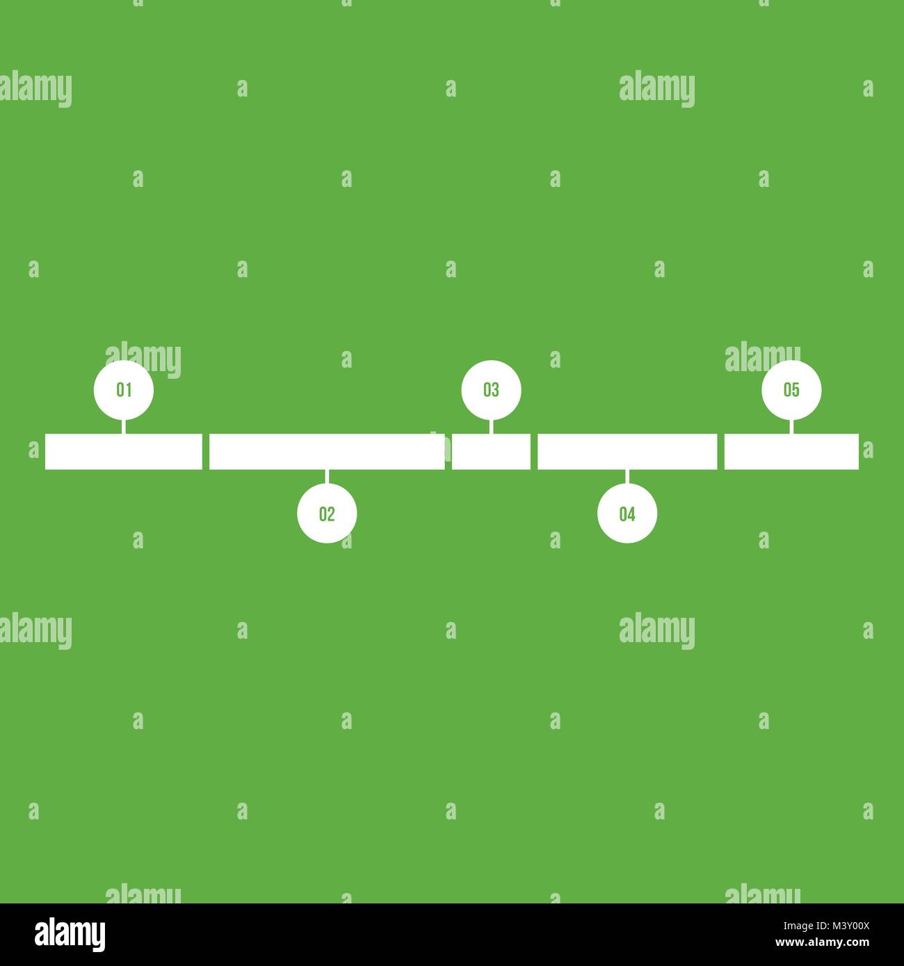 Timeline infographic icon green Stock Vector Image & Art - Alamy