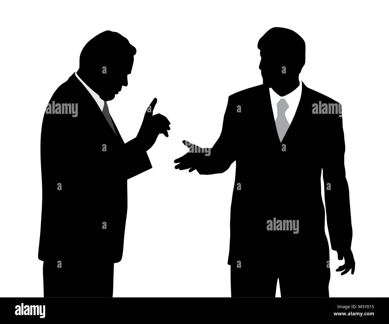 Two men arguing Black and White Stock Photos & Images - Alamy