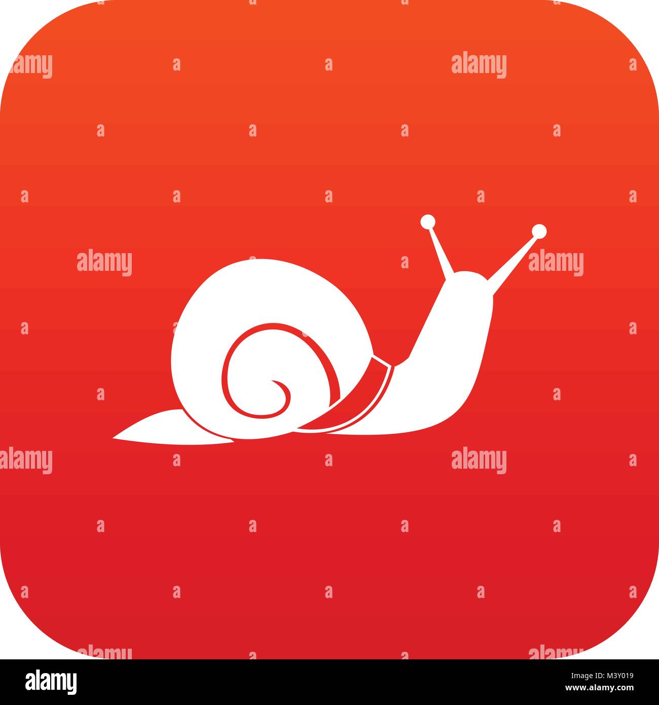 Snail icon digital red Stock Vector Image & Art - Alamy