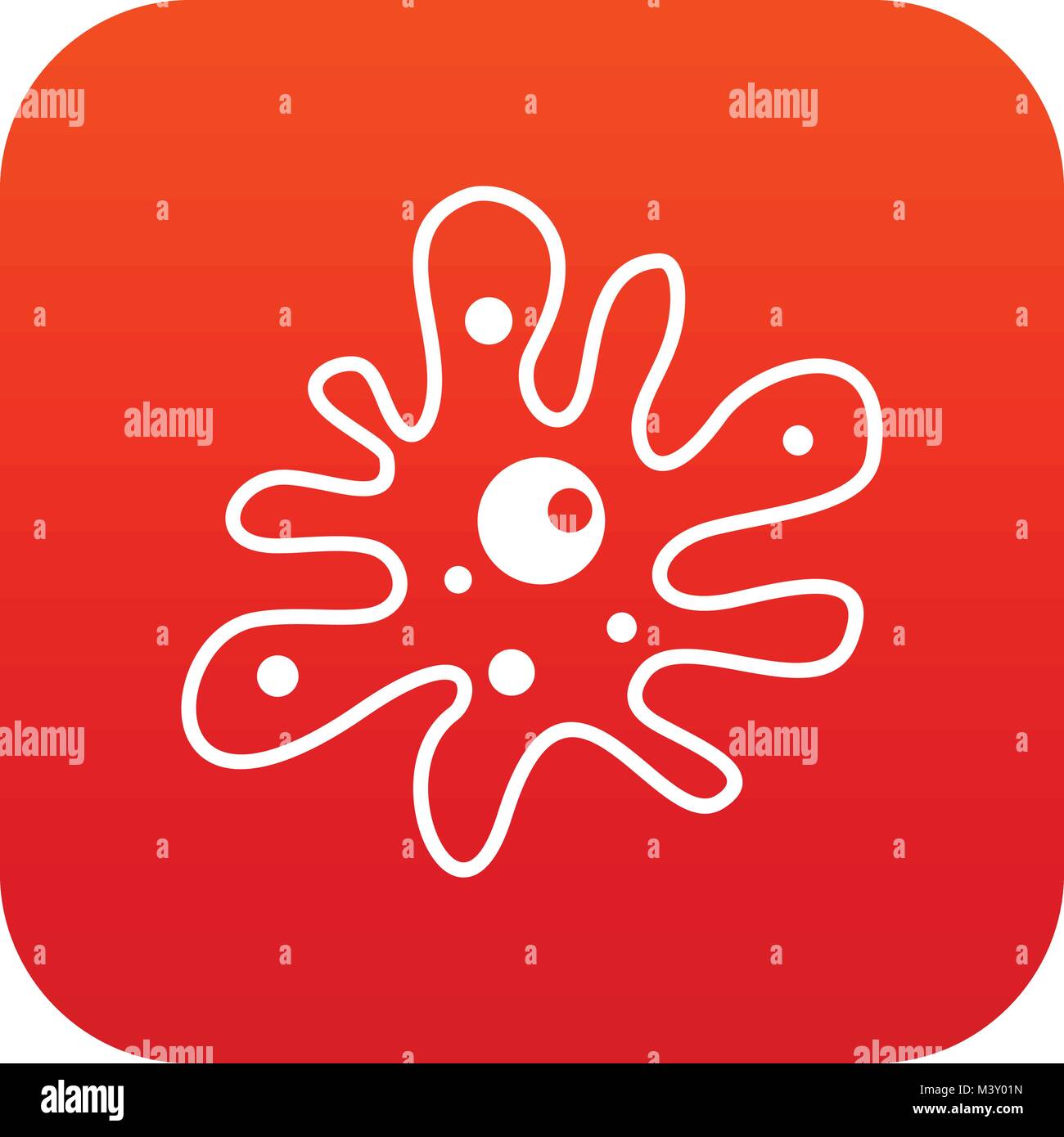 Amoeba icon digital red Stock Vector Image & Art - Alamy