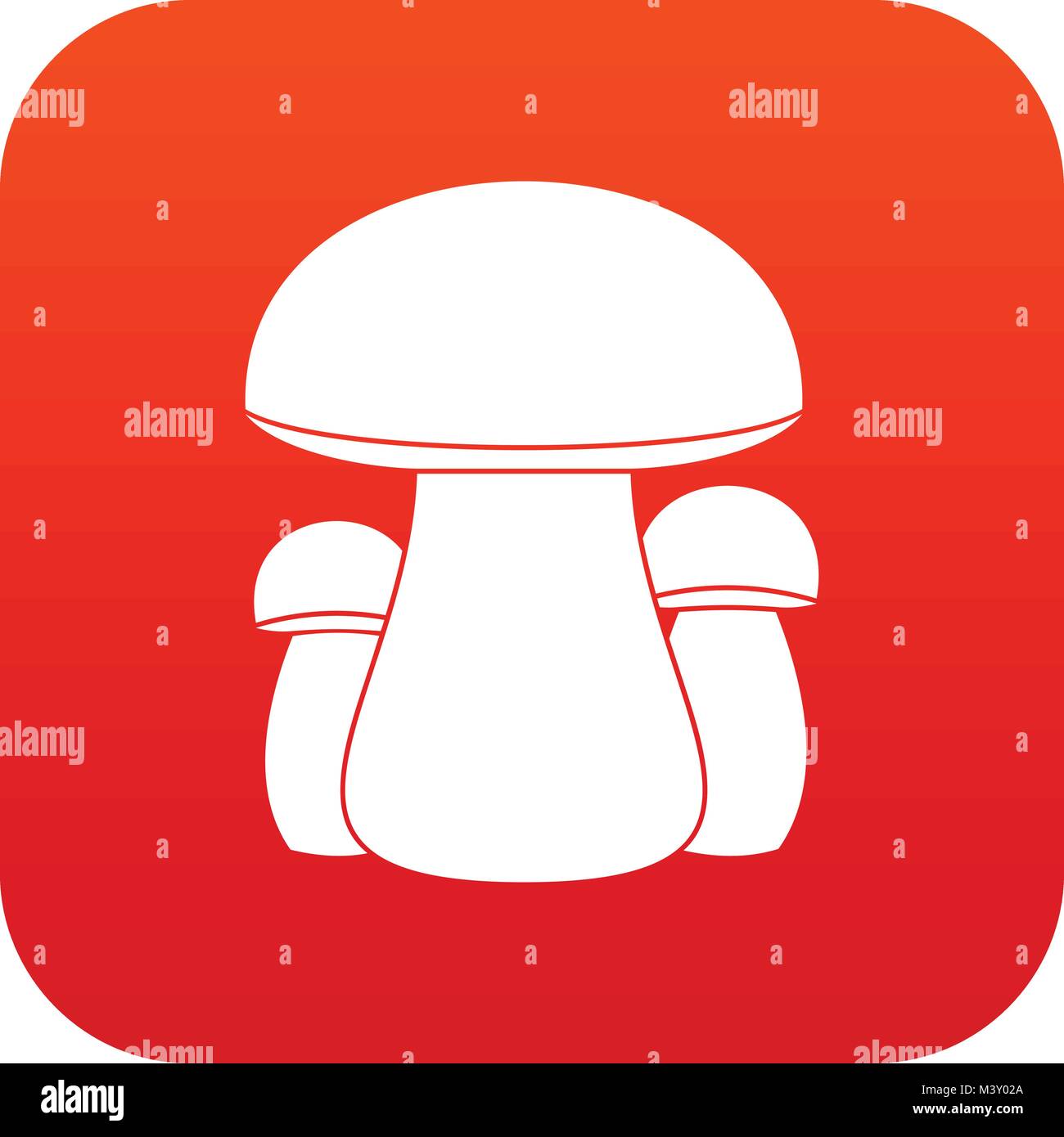 Mushroom icon digital red Stock Vector Image & Art - Alamy