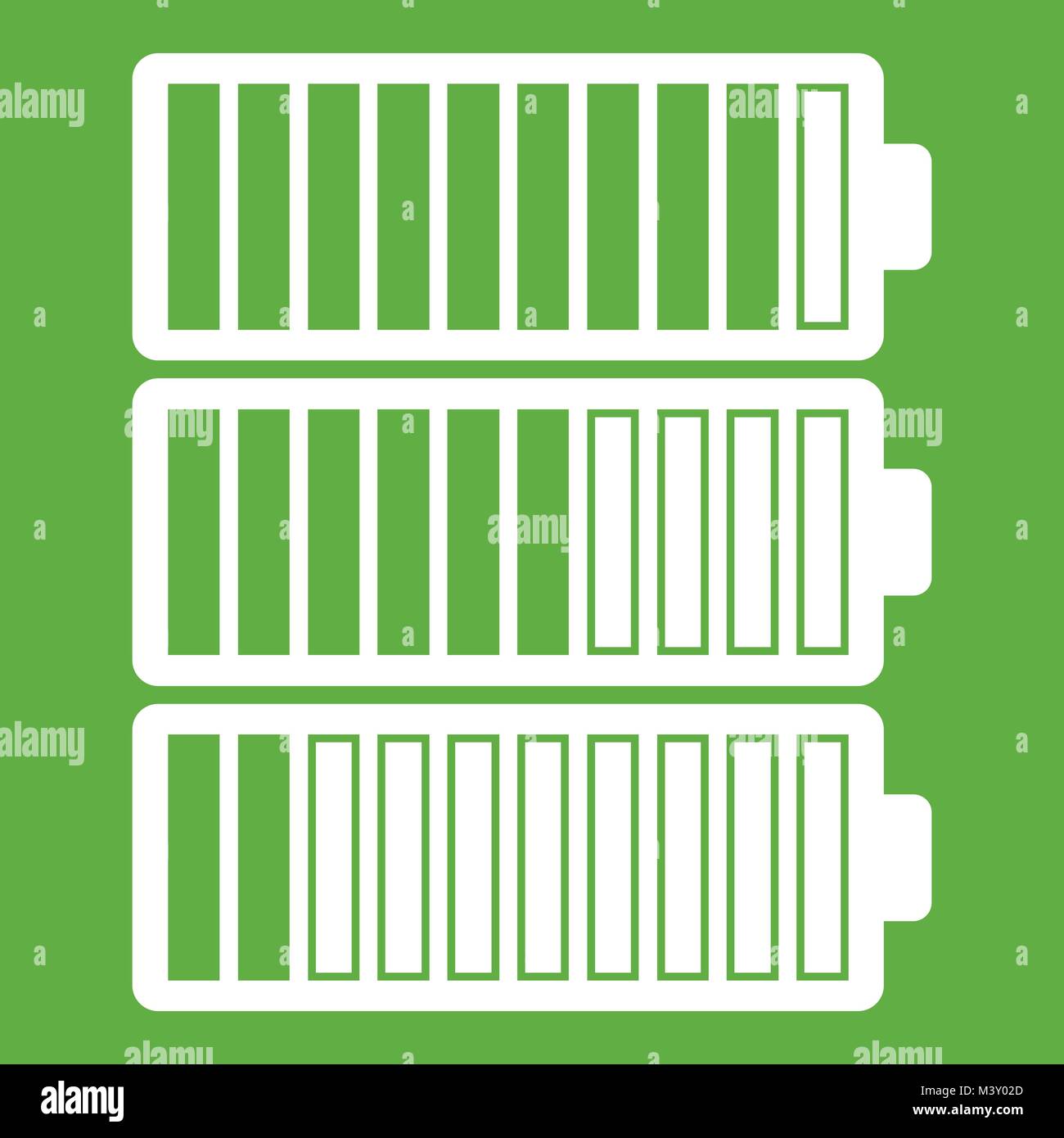 Battery indicators icon green Stock Vector Image & Art - Alamy