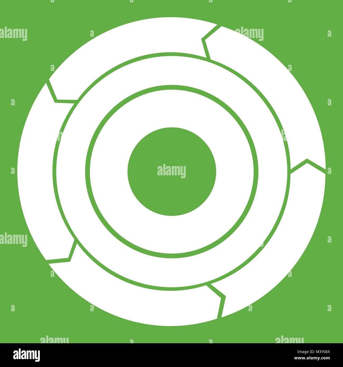Chart pie with arrows icon green Stock Vector Image & Art - Alamy