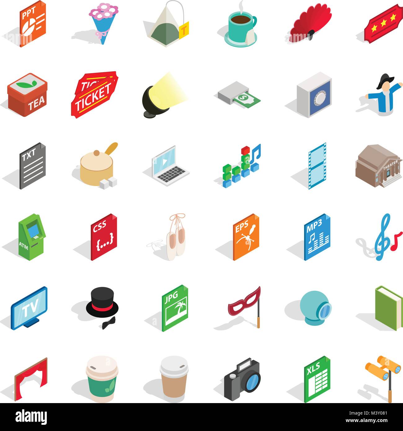 Sound engineer icons set, isometric style Stock Vector Image & Art - Alamy