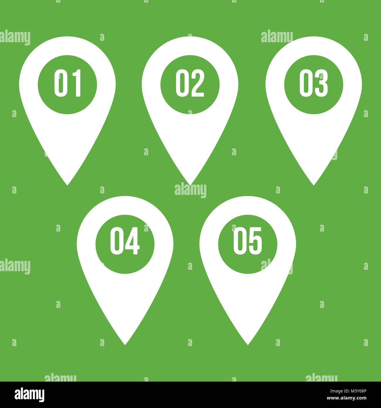 Pointer marks icon green Stock Vector Image & Art - Alamy