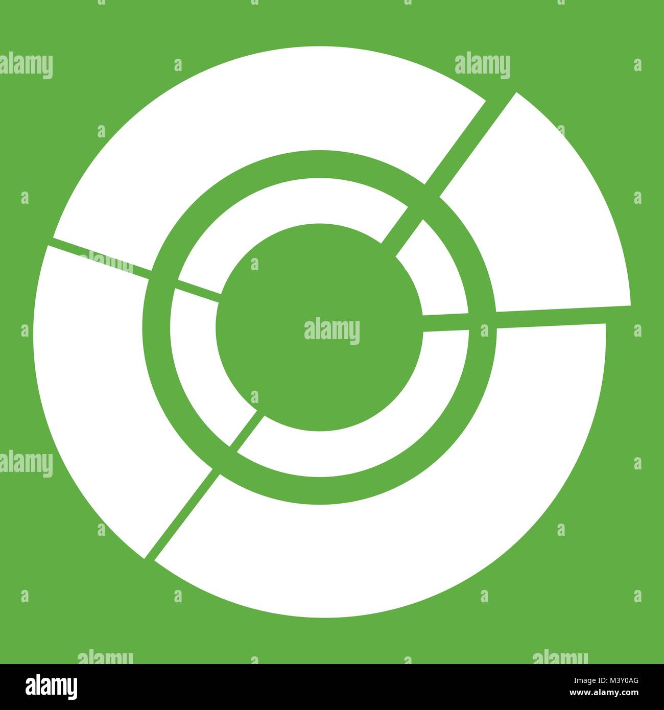 Pie chart for infographic icon green Stock Vector Image & Art - Alamy