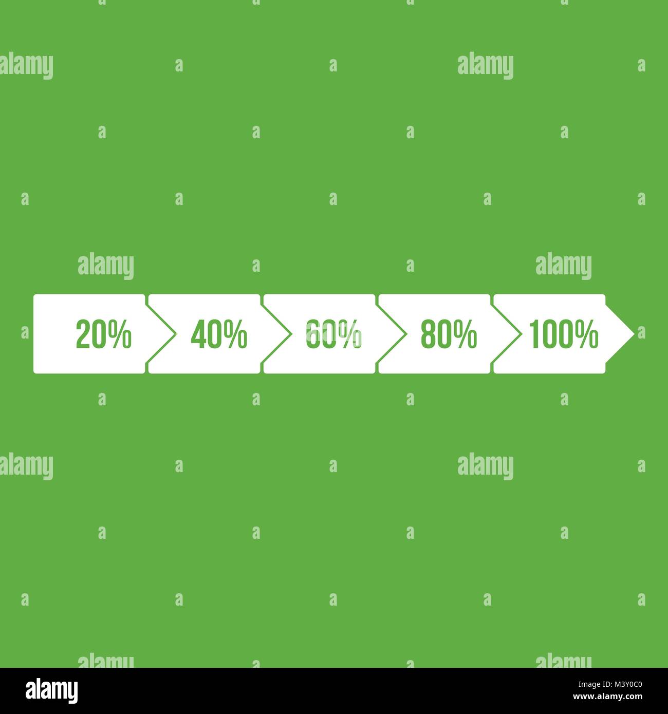 Percentage arrow infographic icon green Stock Vector Image & Art - Alamy