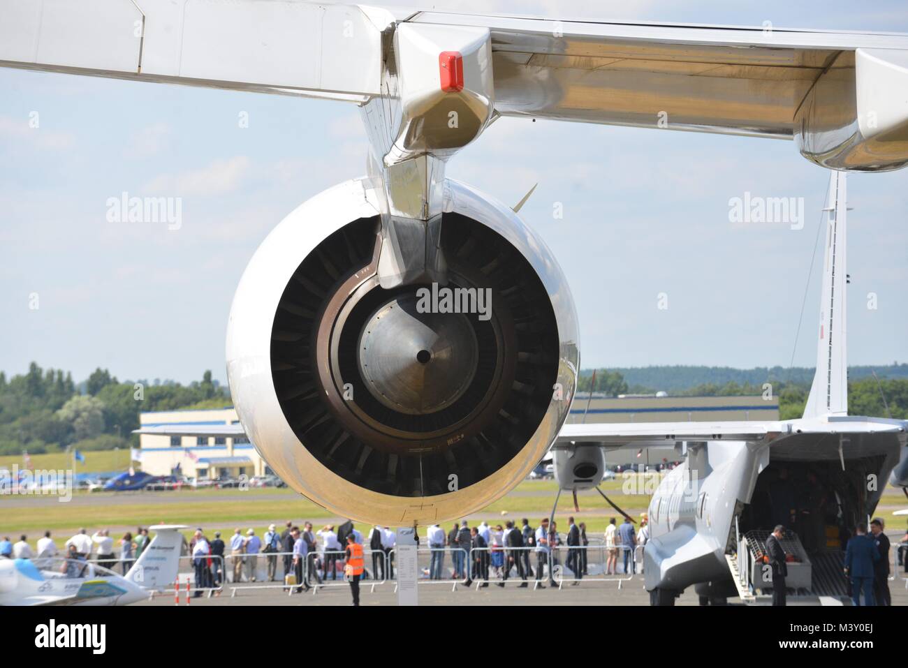Aircraft, airport, airshow, Farnborough England Stock Photo - Alamy