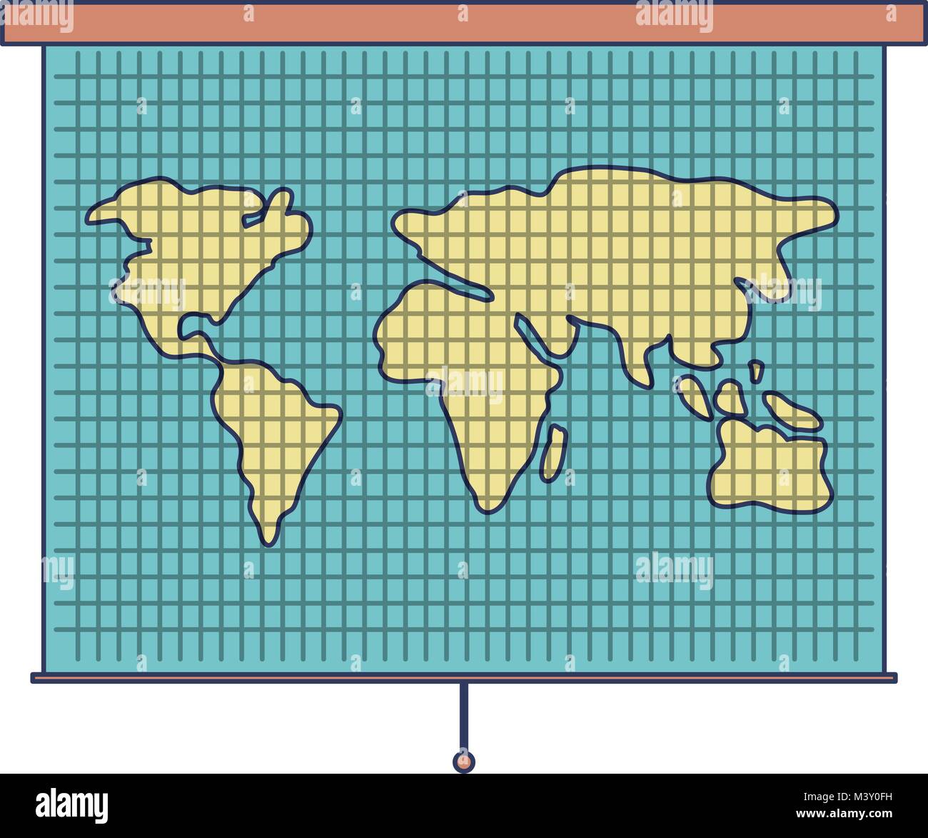 world map roller icon Stock Vector Image & Art - Alamy