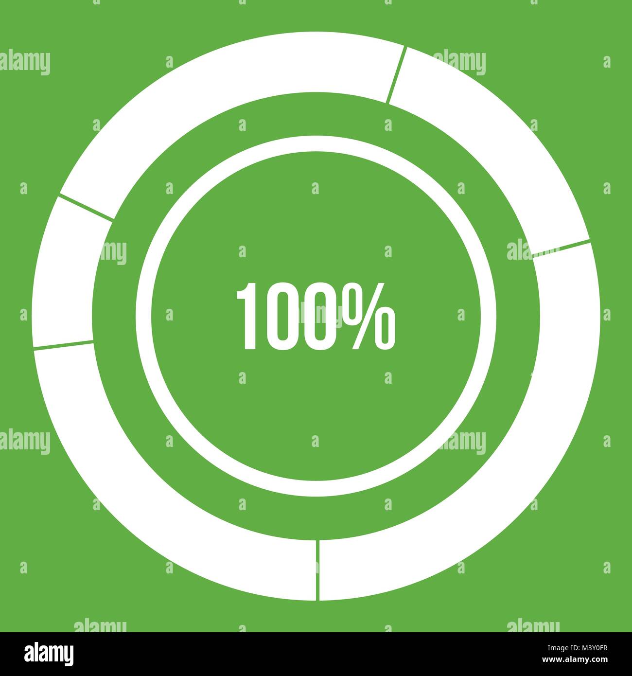 Diagram pie chart icon green Stock Vector Image & Art - Alamy