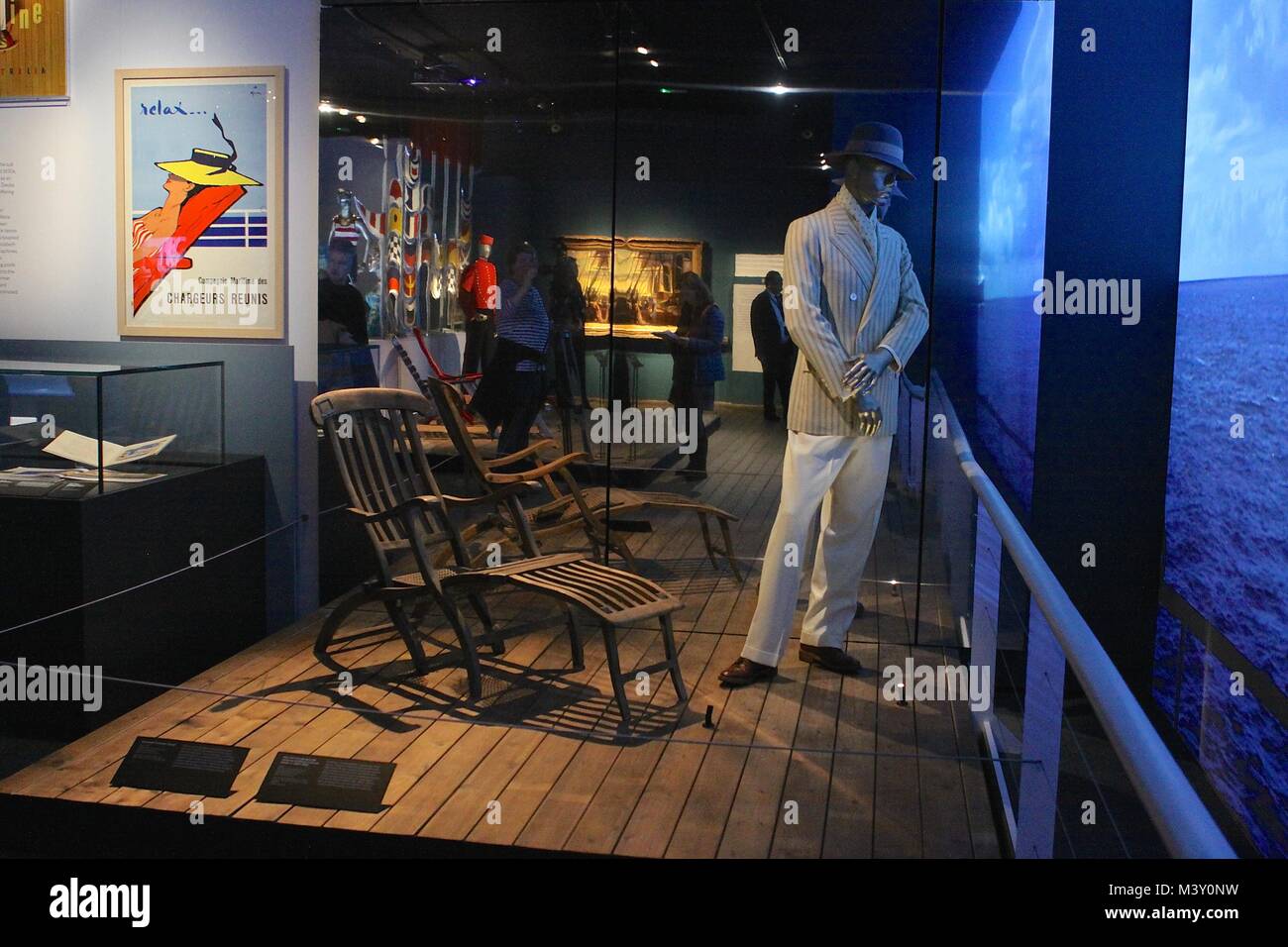 Ocean Liners at Victoria and Albert Museum feb 2018 London England ...