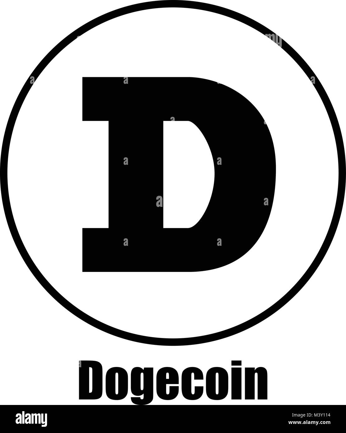 Dogecoin icon, simple style Stock Vector Image & Art - Alamy