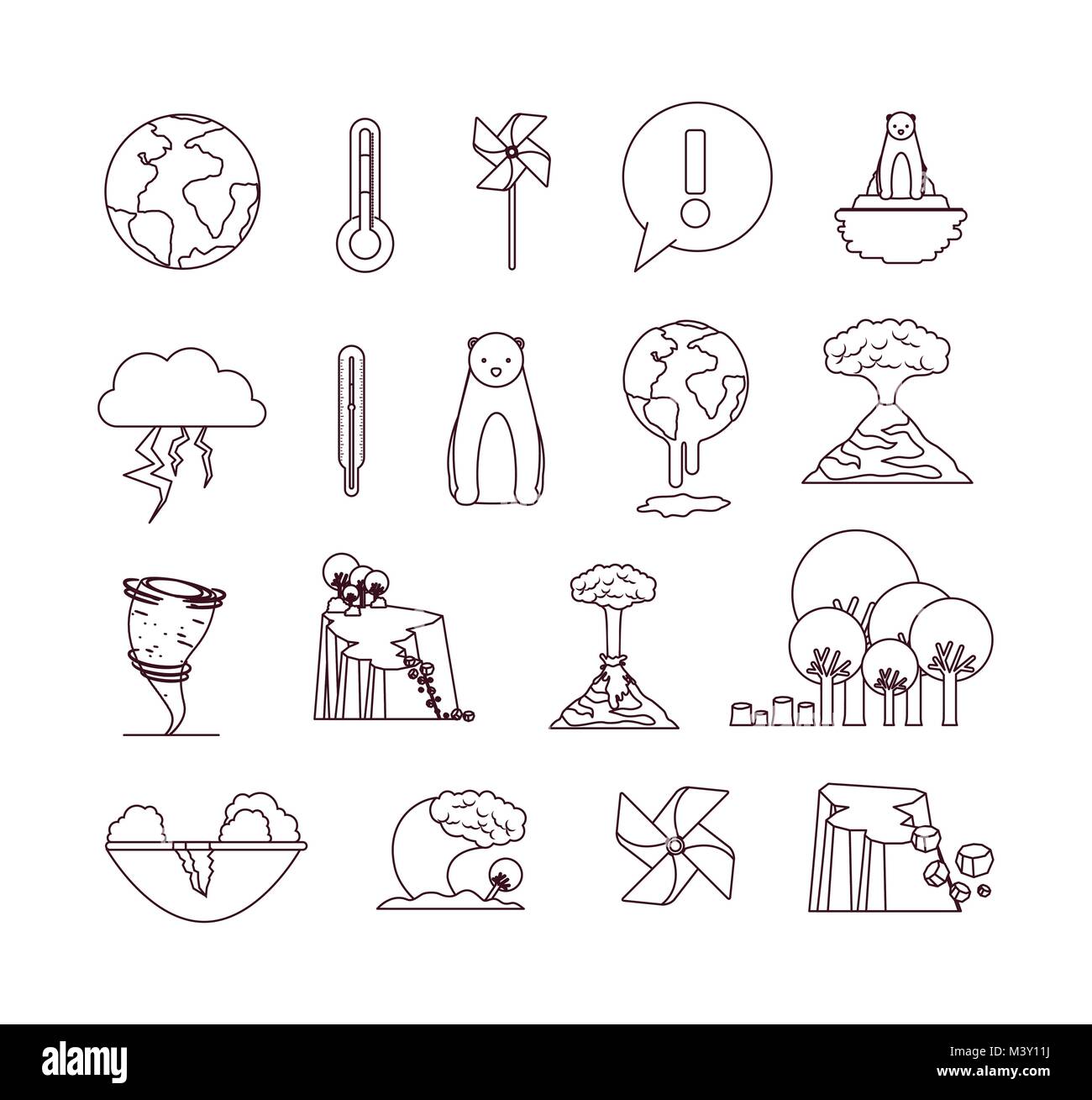 climate change set icons Stock Vector Image & Art - Alamy climate change set icons Stock Vector Image & Art - Alamy