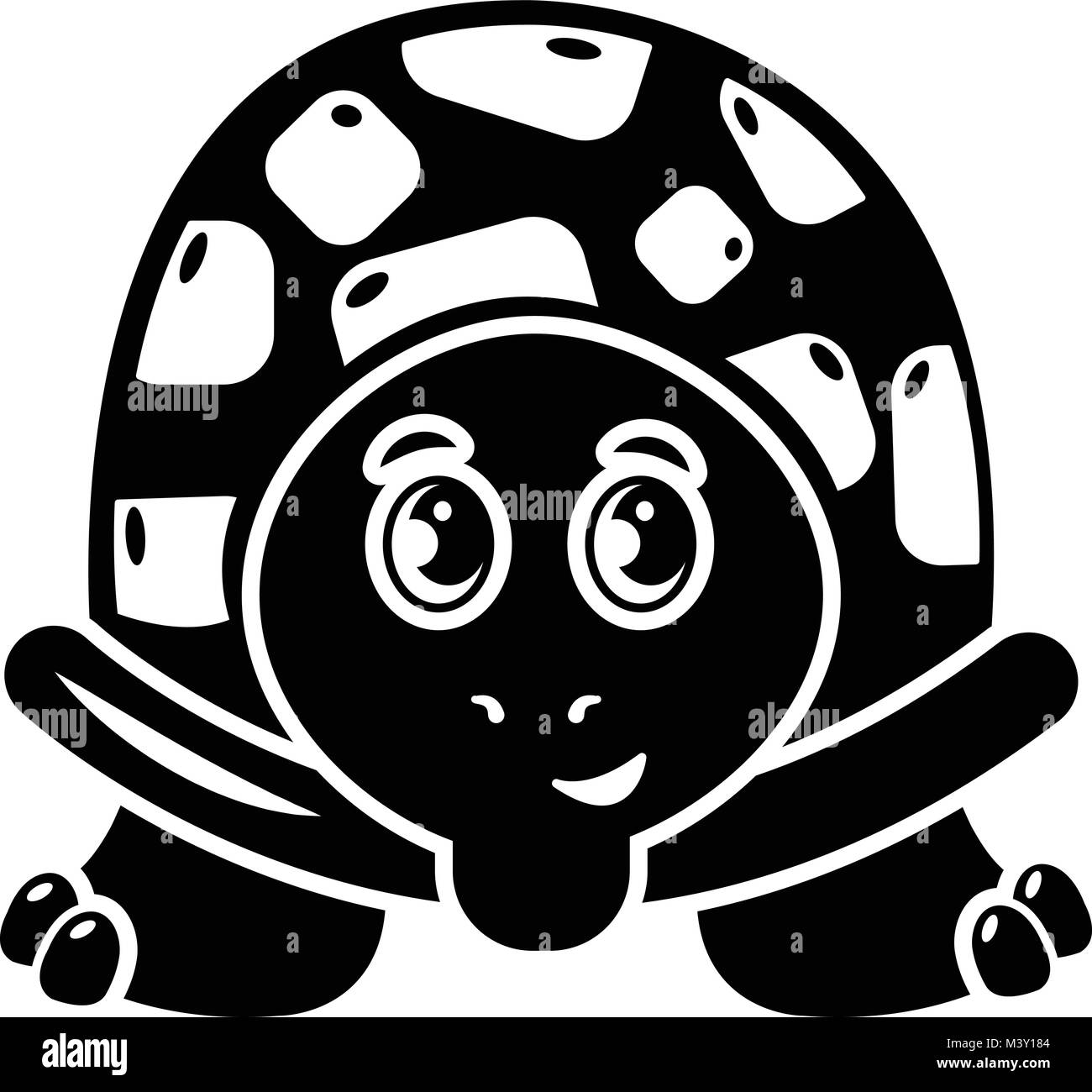 Cheerful turtle icon, simple style Stock Vector Image & Art - Alamy