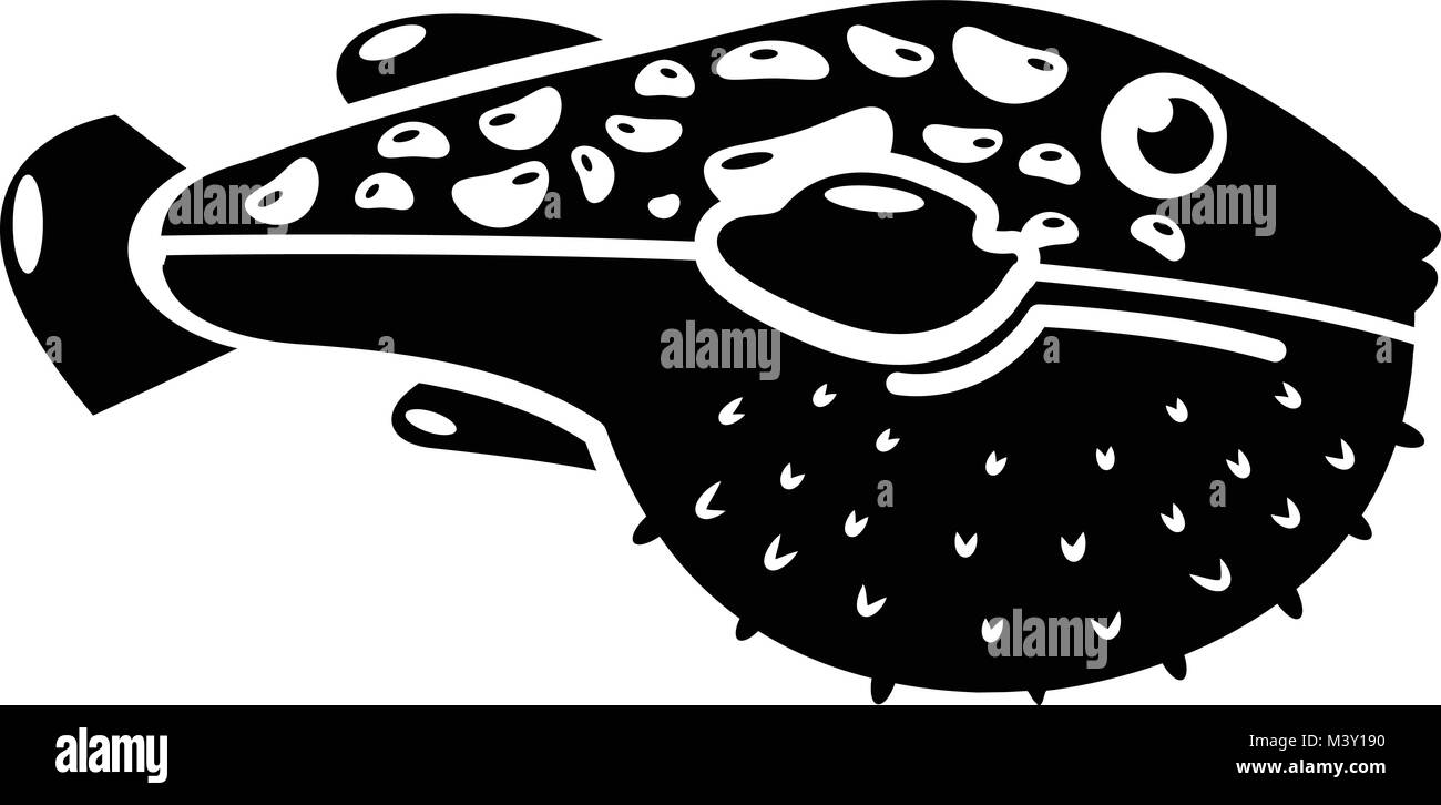 Poison fish icon, simple style Stock Vector Image & Art - Alamy
