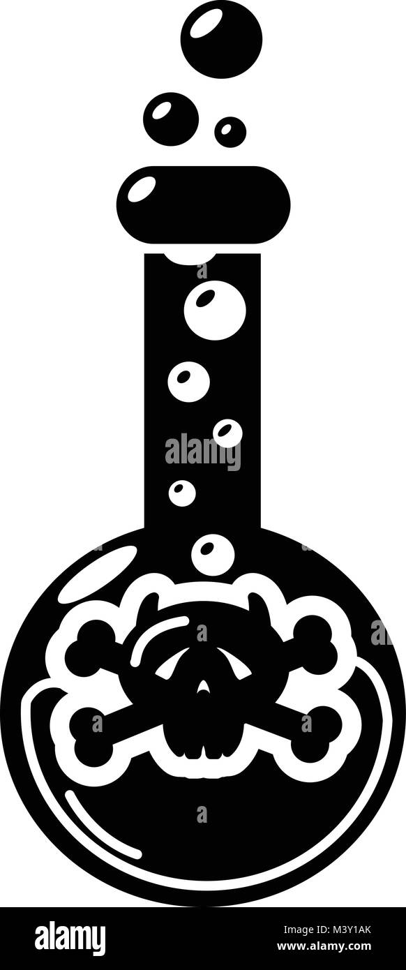 Round flask icon, simple style Stock Vector Image & Art - Alamy