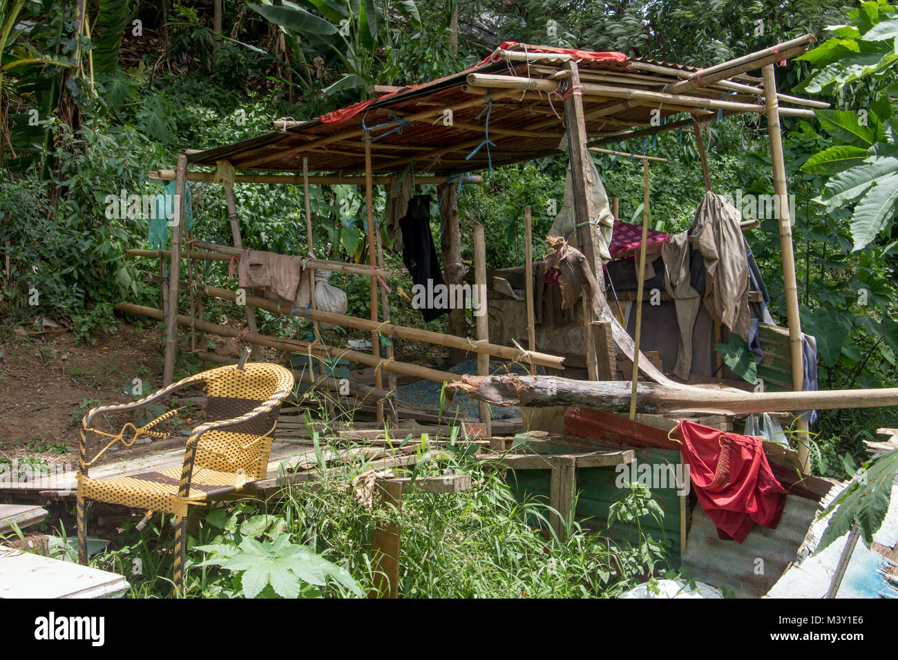 Wooden shack house in jungle hi-res stock photography and images - Alamy