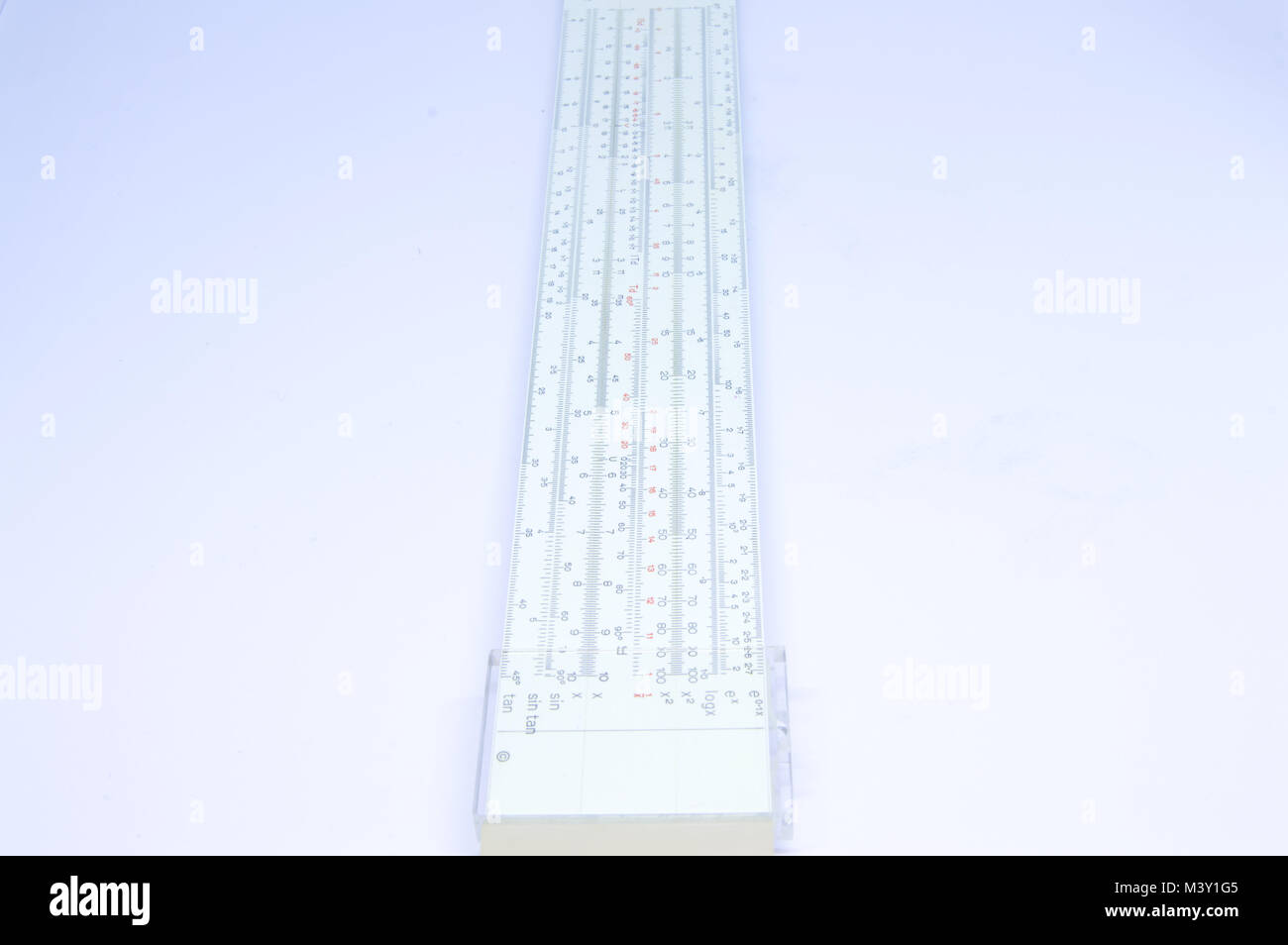 Engineer's slide rule for doing mathematical calculations before ...