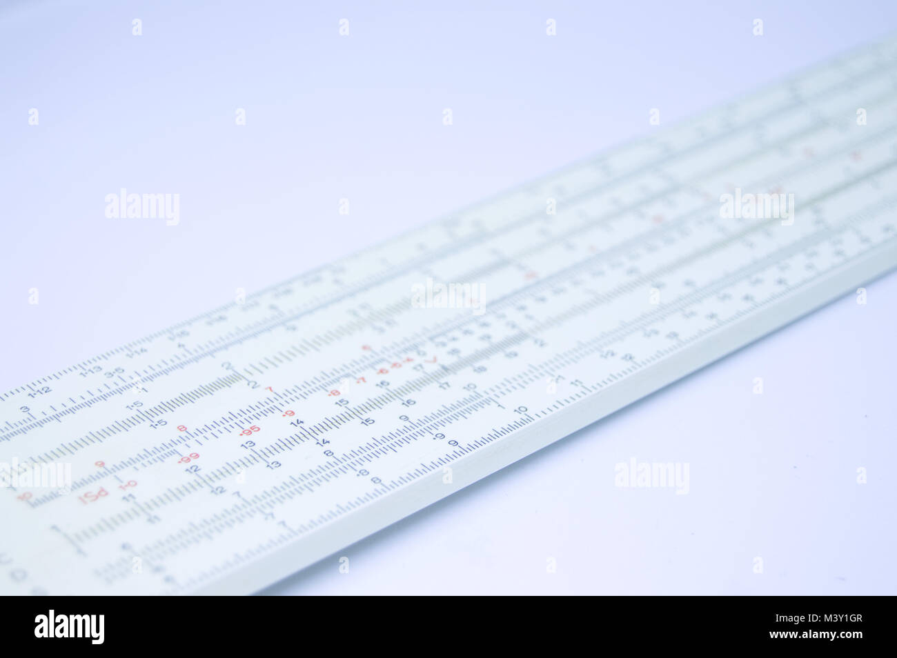Engineer's slide rule for doing mathematical calculations before ...