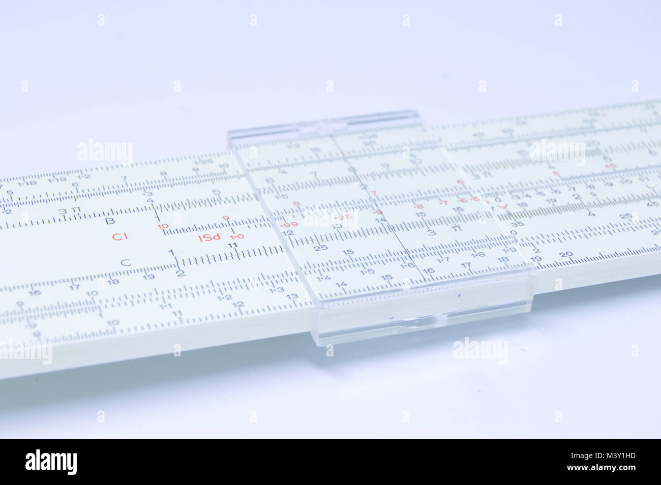Engineer's slide rule for doing mathematical calculations before ...