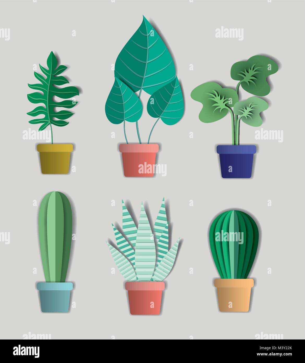 house plants set icons Stock Vector Image & Art - Alamy