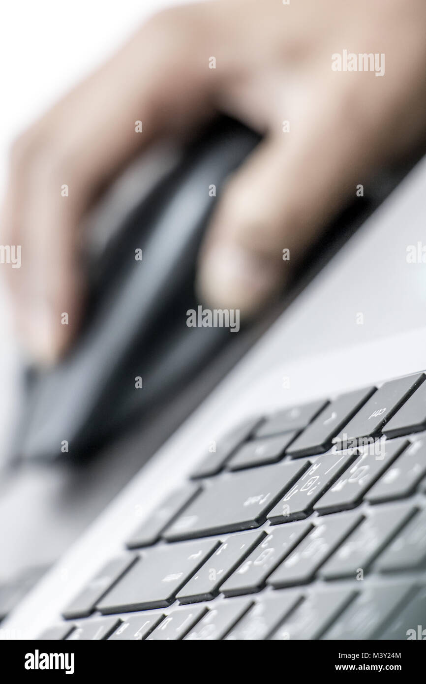 Typing computer keyboard laptop blurred hi-res stock photography and ...