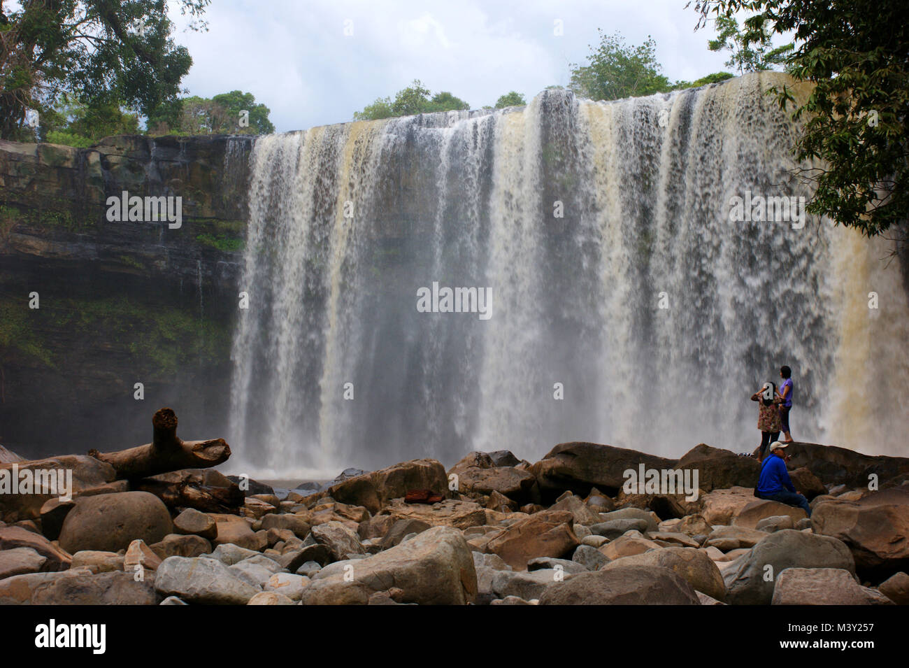 Air Terjun Merasap Waterfall, Sanggauledo, Sambas, West Kalimantan ...