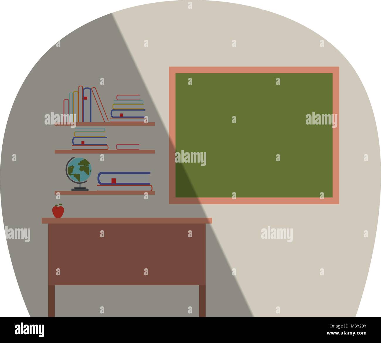 class room scene with bookcase Stock Vector Image & Art - Alamy