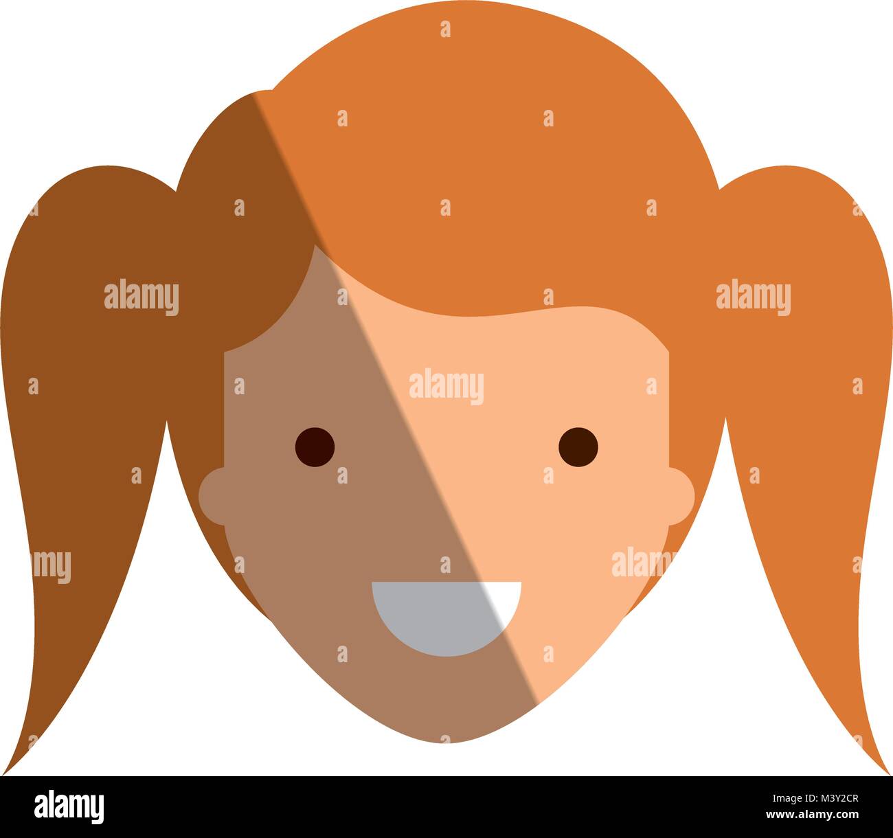 little girl head character Stock Vector Image & Art - Alamy