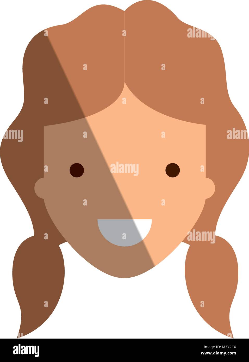 little girl head character Stock Vector Image & Art - Alamy