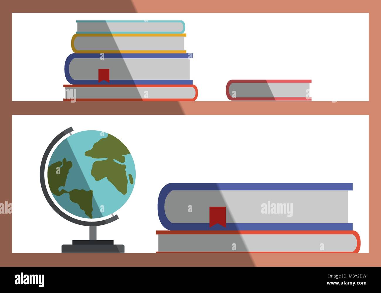 Class room book shelf Stock Vector Images - Alamy