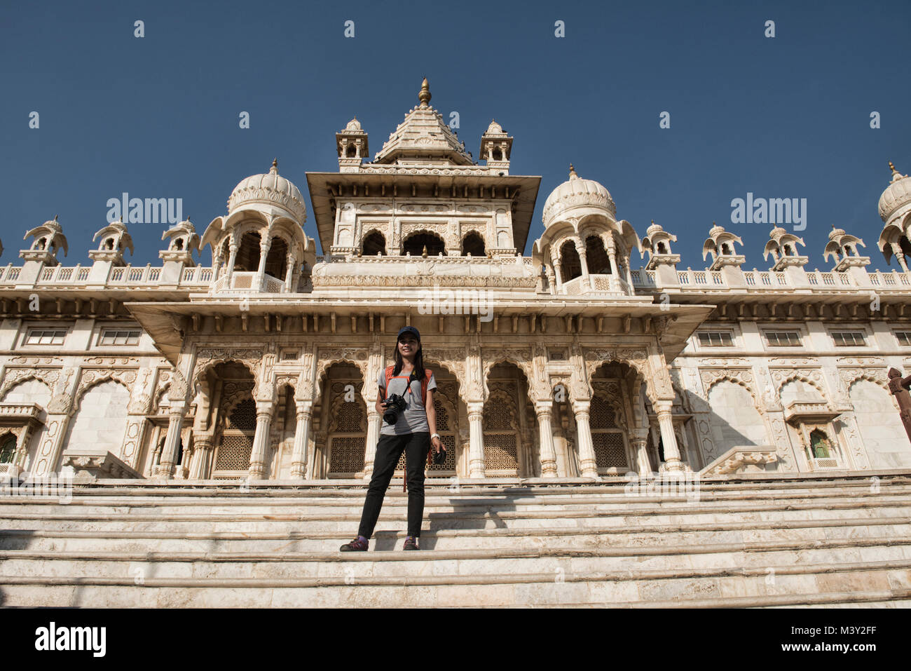 The all marble Jaswant Thada cenotaph, Jodhpur, Rajasthan, India Stock ...
