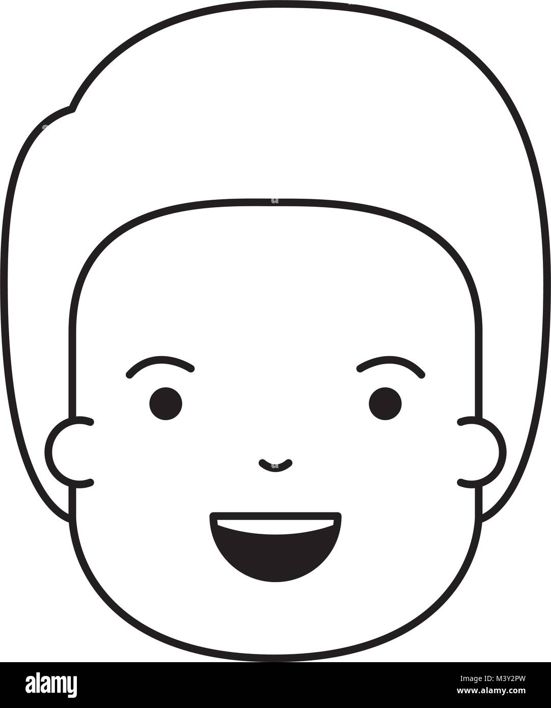 little boy head icon Stock Vector Image & Art - Alamy