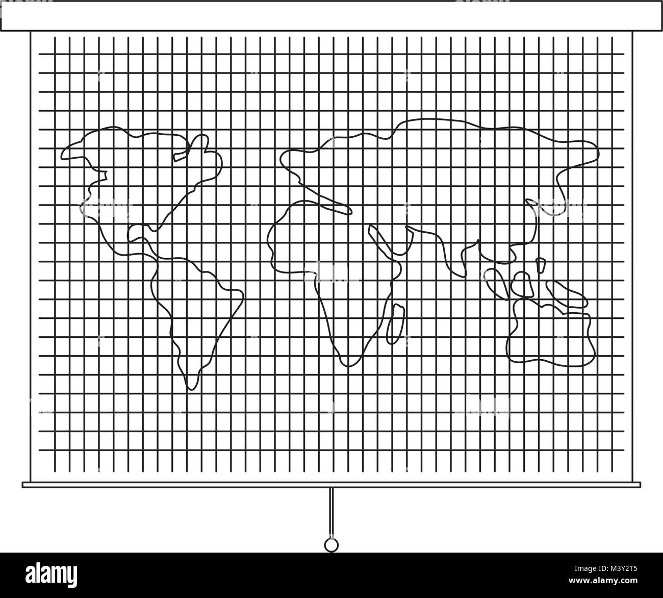 world map roller icon Stock Vector Image & Art - Alamy
