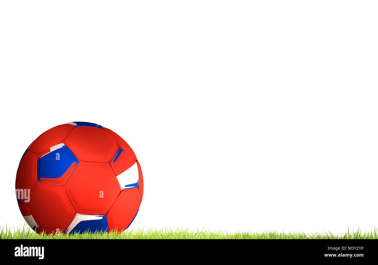 Russia soccer football ball russian colored design 3d rendering Stock ...