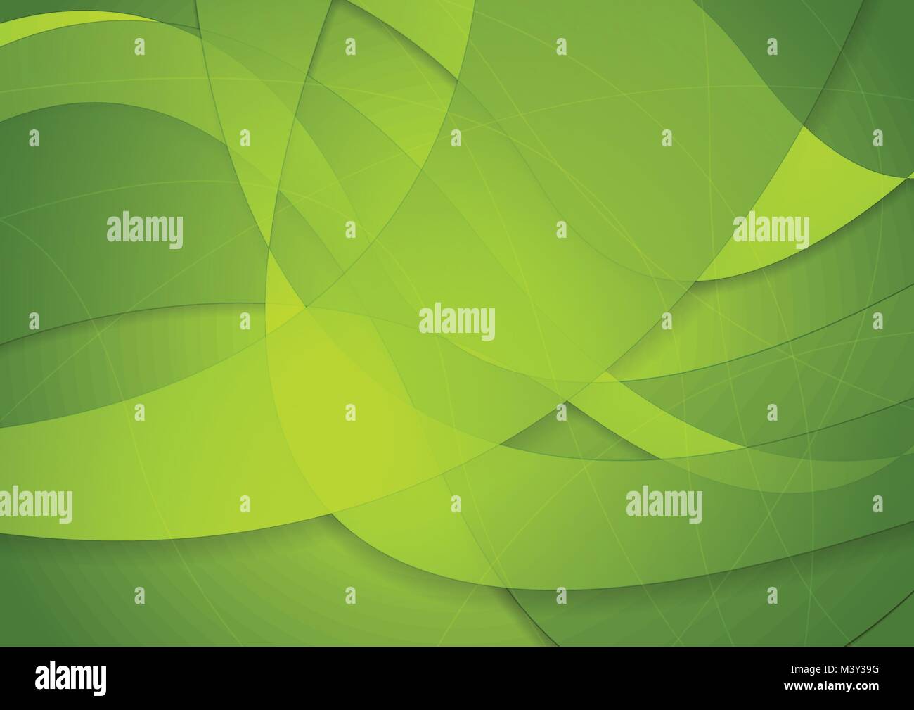 Green waves abstract vector Stock Vector Images - Alamy