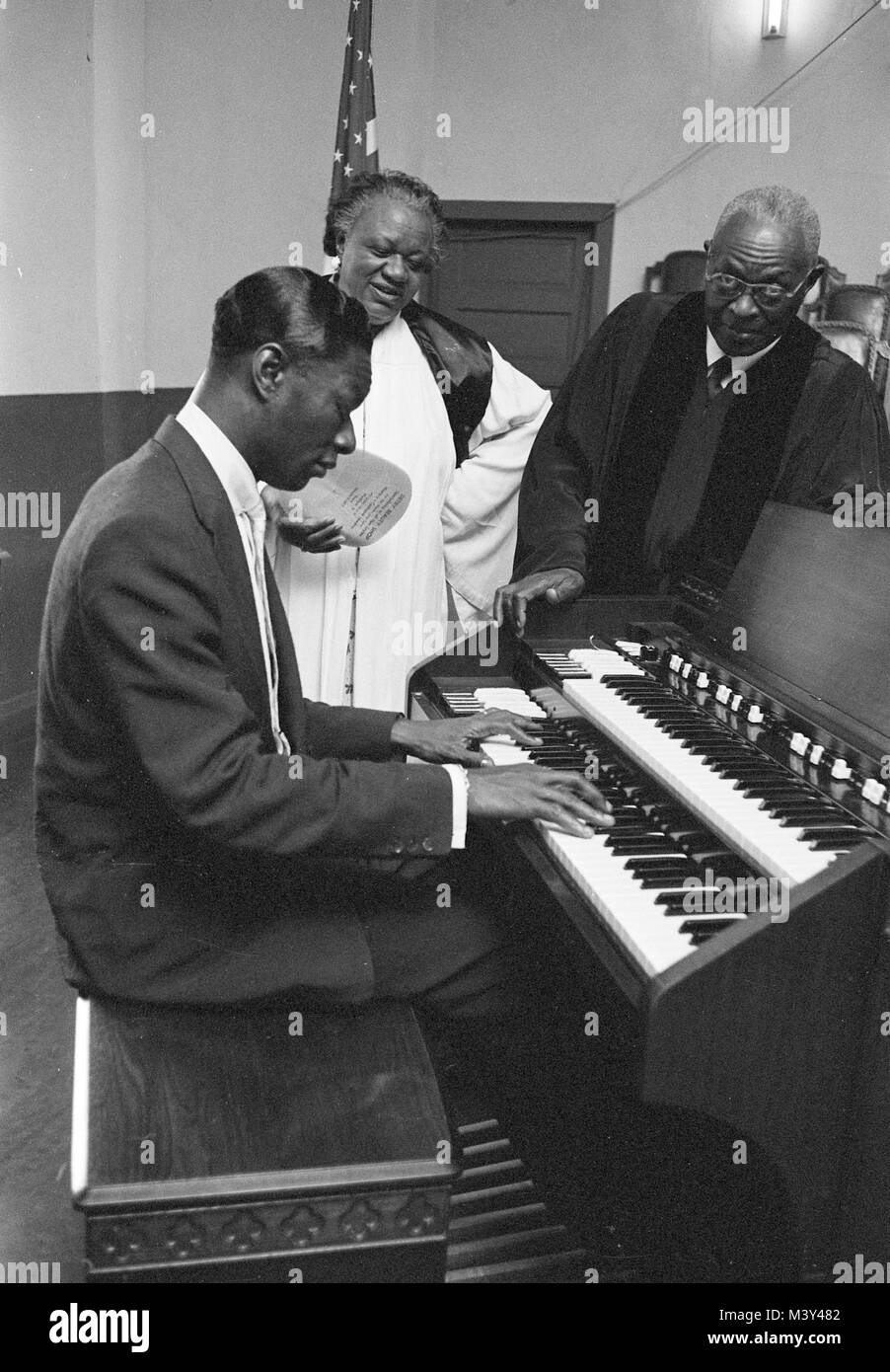 Nat King Cole visiting his parents in Chicago. His father, Edward “E.J ...