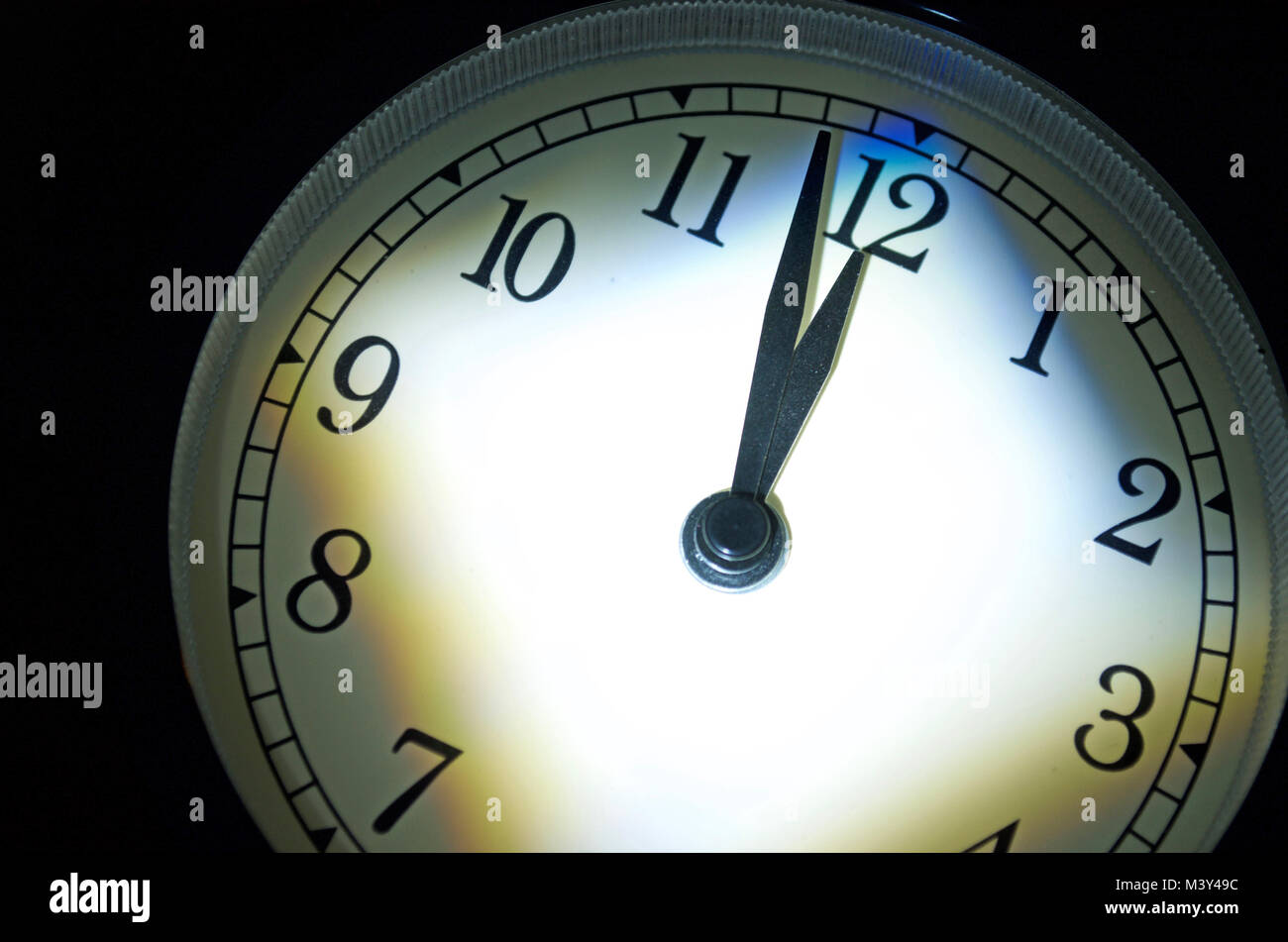 Doomsday Clock Set at Two Minutes To Midnight Stock Photo - Alamy