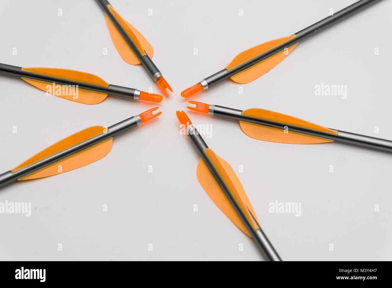 isolated arrows on textured white background Stock Photo - Alamy