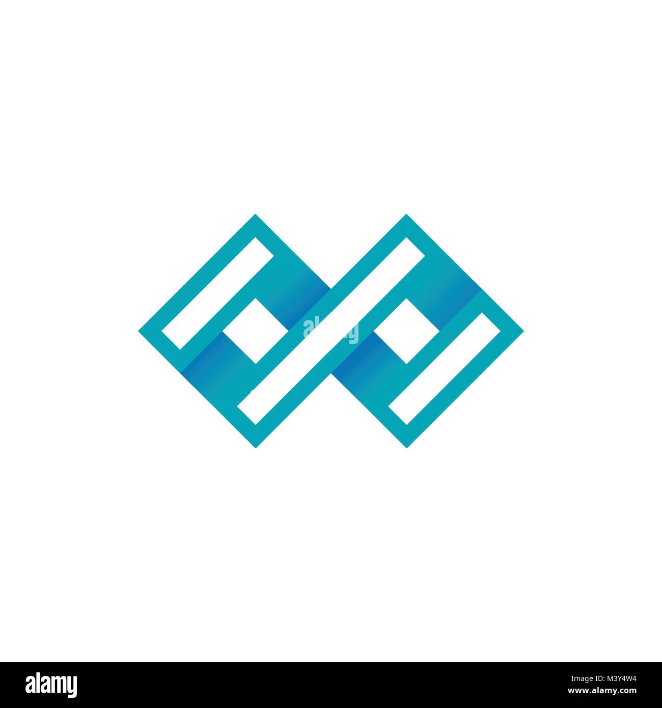 Abstract Dual Diamond Shape Symbol Vector Illustration Graphic Design ...