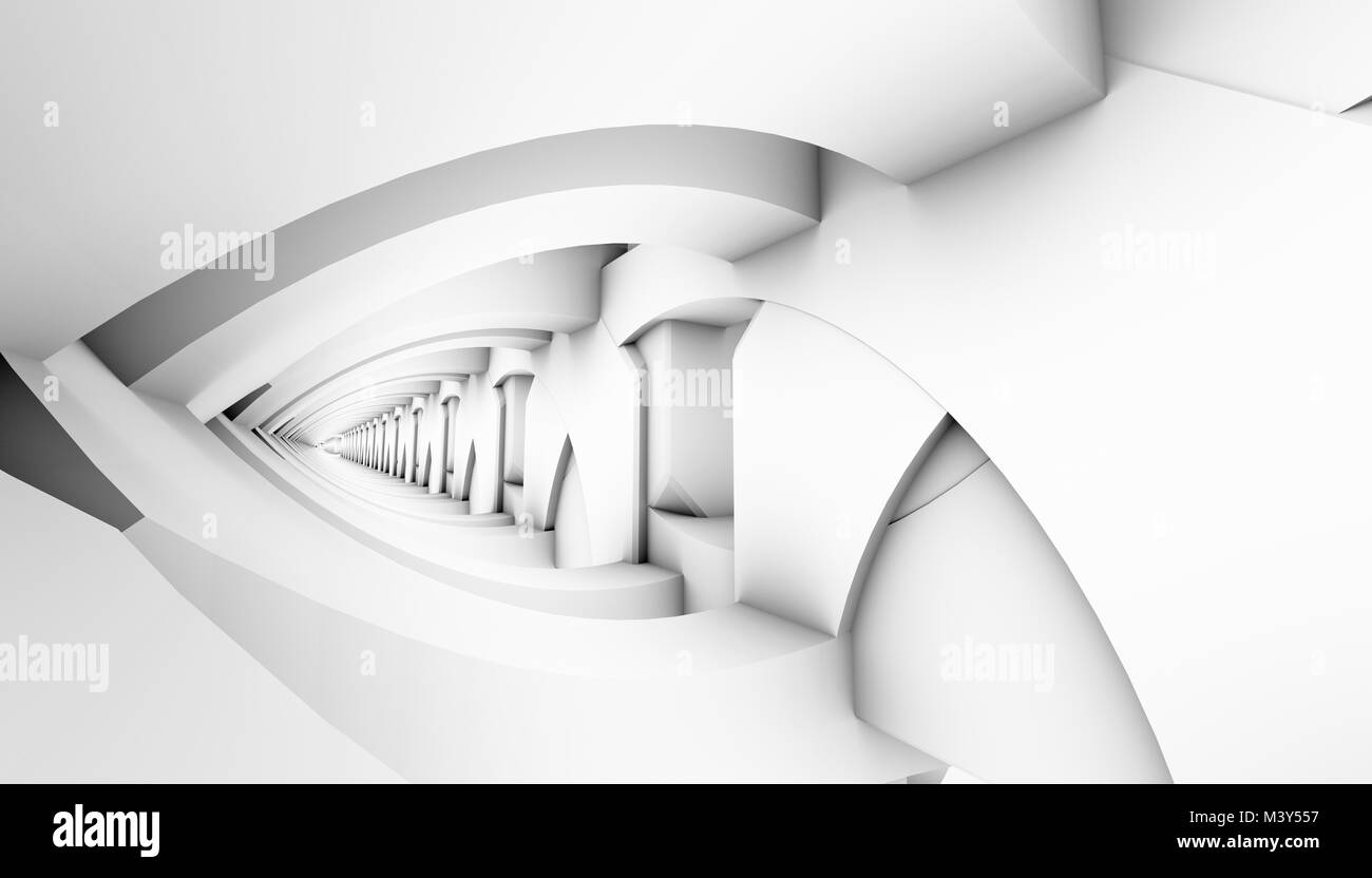 Light Abstract Modern Architecture Background 3d Rendering 3d