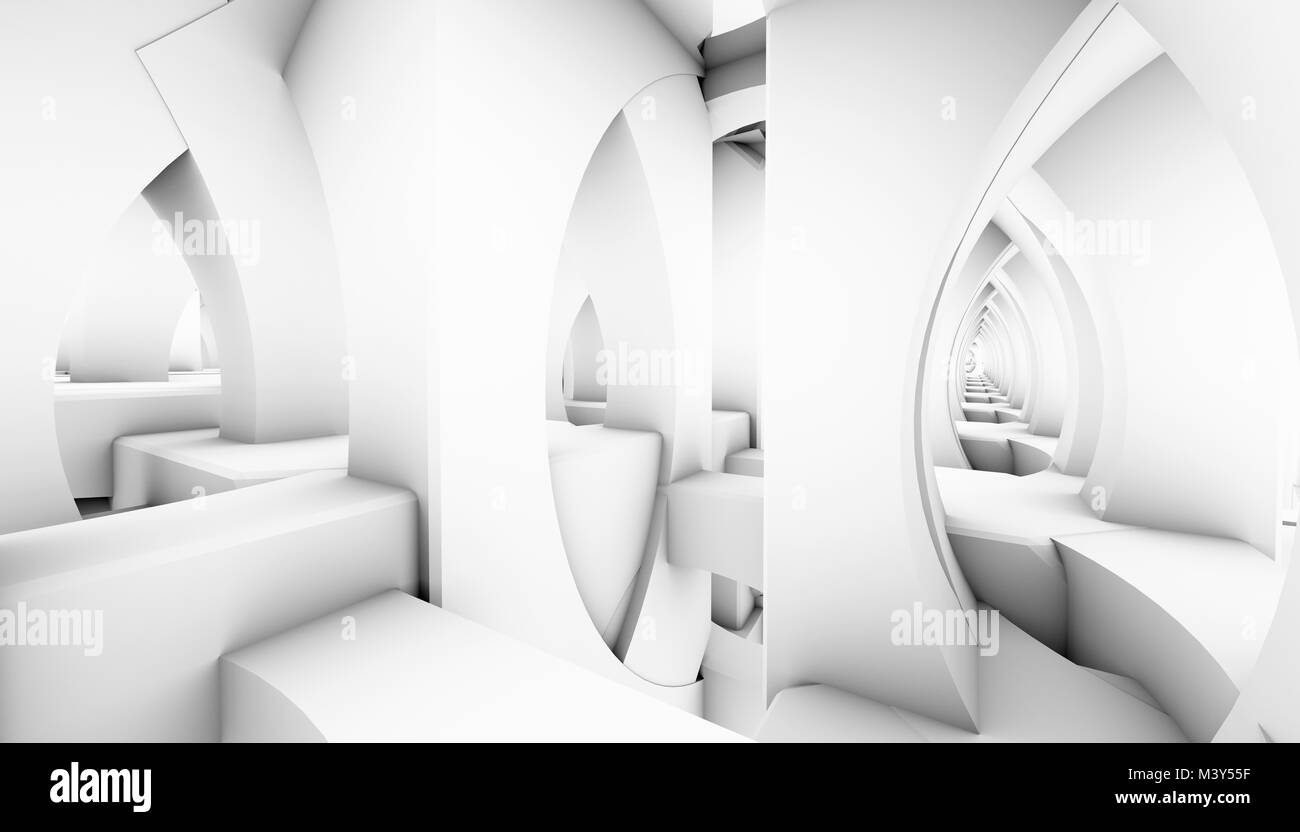 Light Abstract Modern Architecture Background 3d Rendering 3d