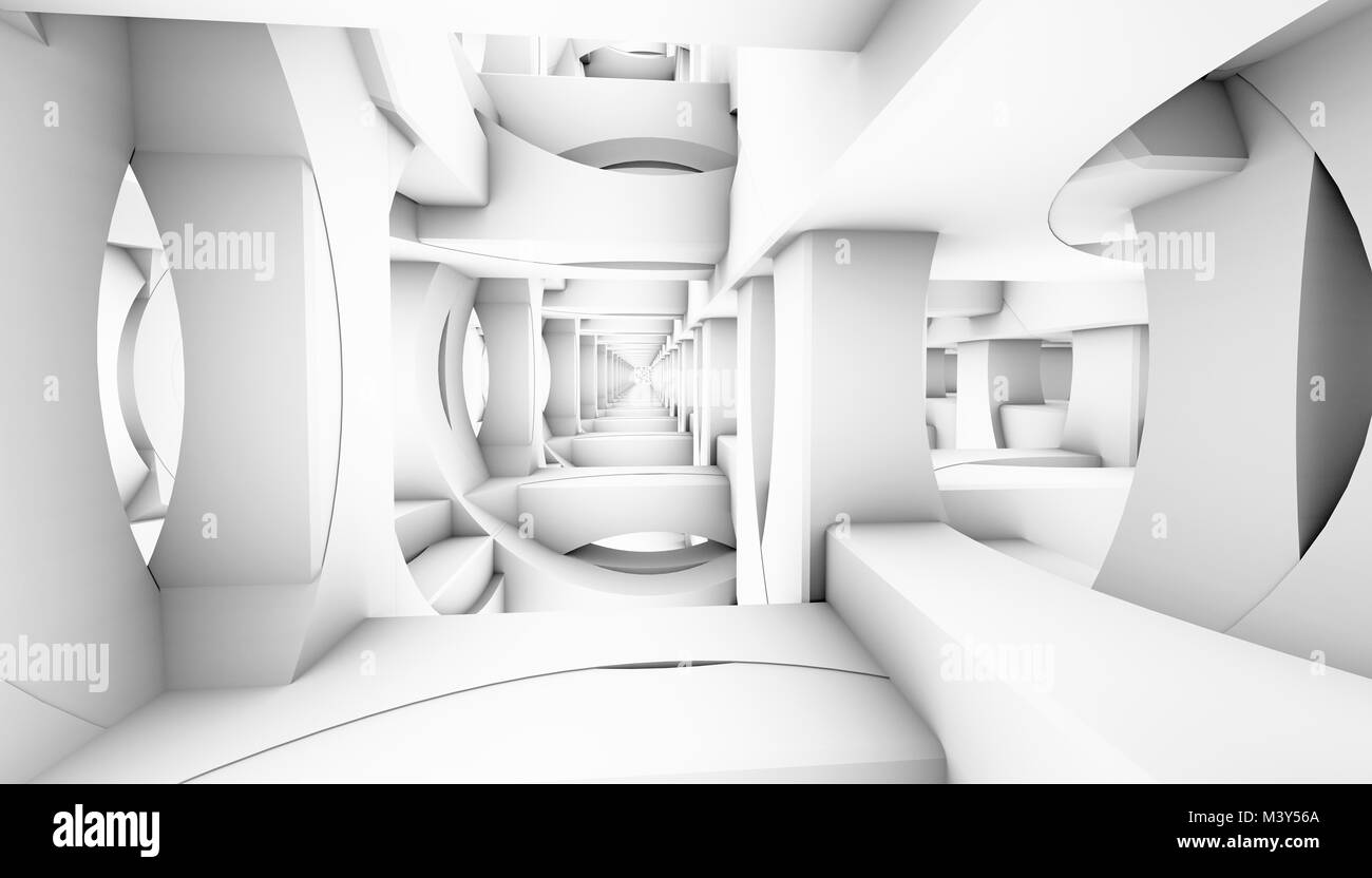 Light Abstract Modern Architecture Background 3d Rendering 3d