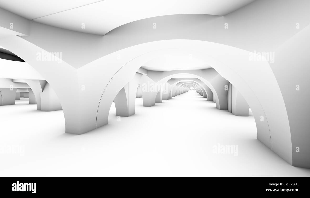 Light Abstract Modern Architecture Background 3d Rendering 3d