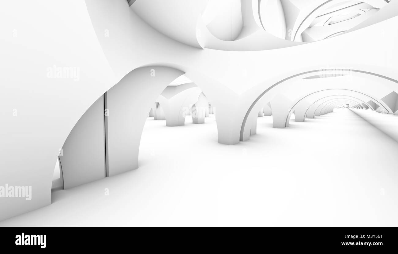 Light Abstract Modern Architecture Background 3d Rendering 3d